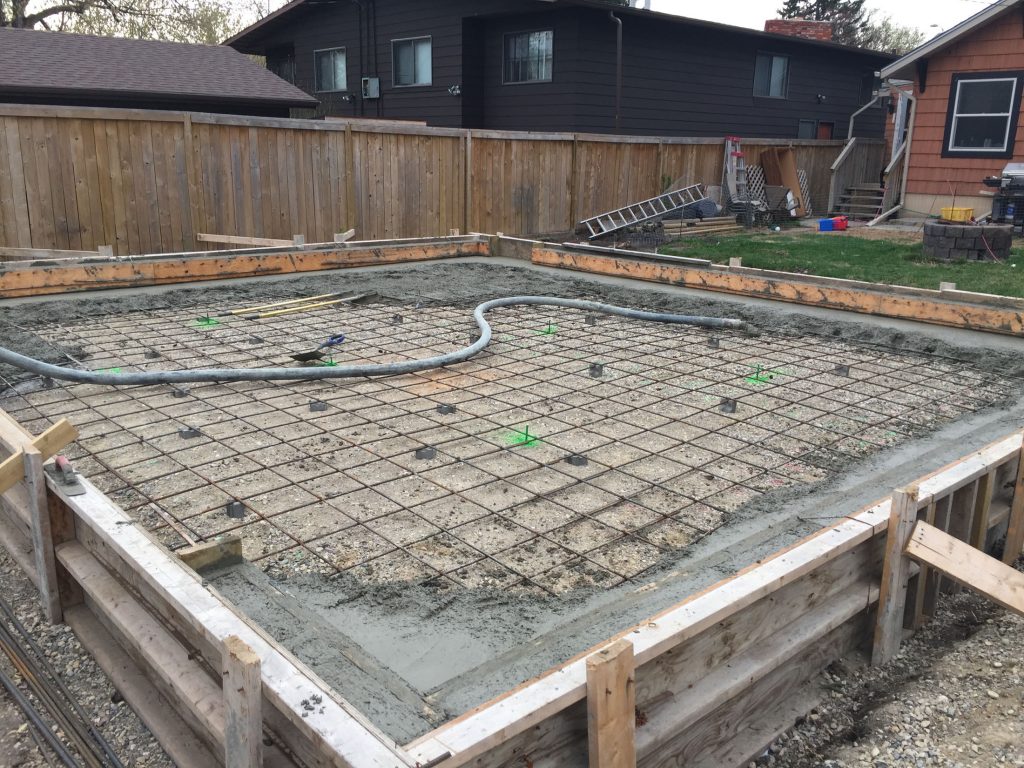 20 Ave Garage Slab On Grade Tri Form Concrete Ltd